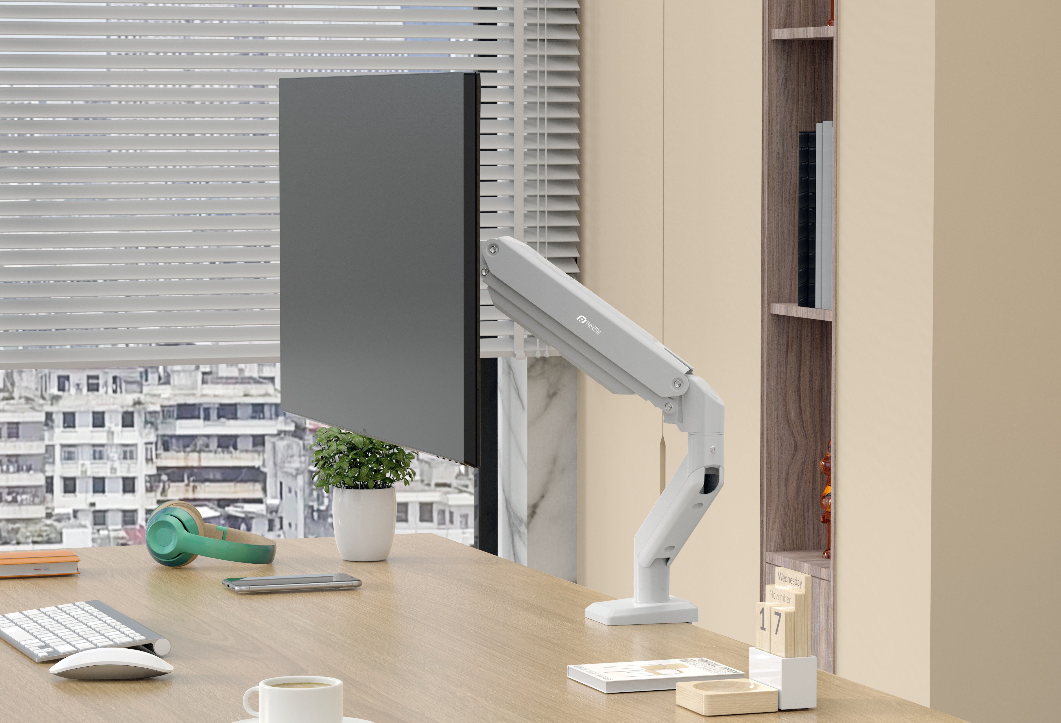 瑞米 Raymii VS-90 氣壓式螢幕支架 螢幕架 螢幕增高架 懸掛支架 雙螢幕支架 | 蝦皮購物