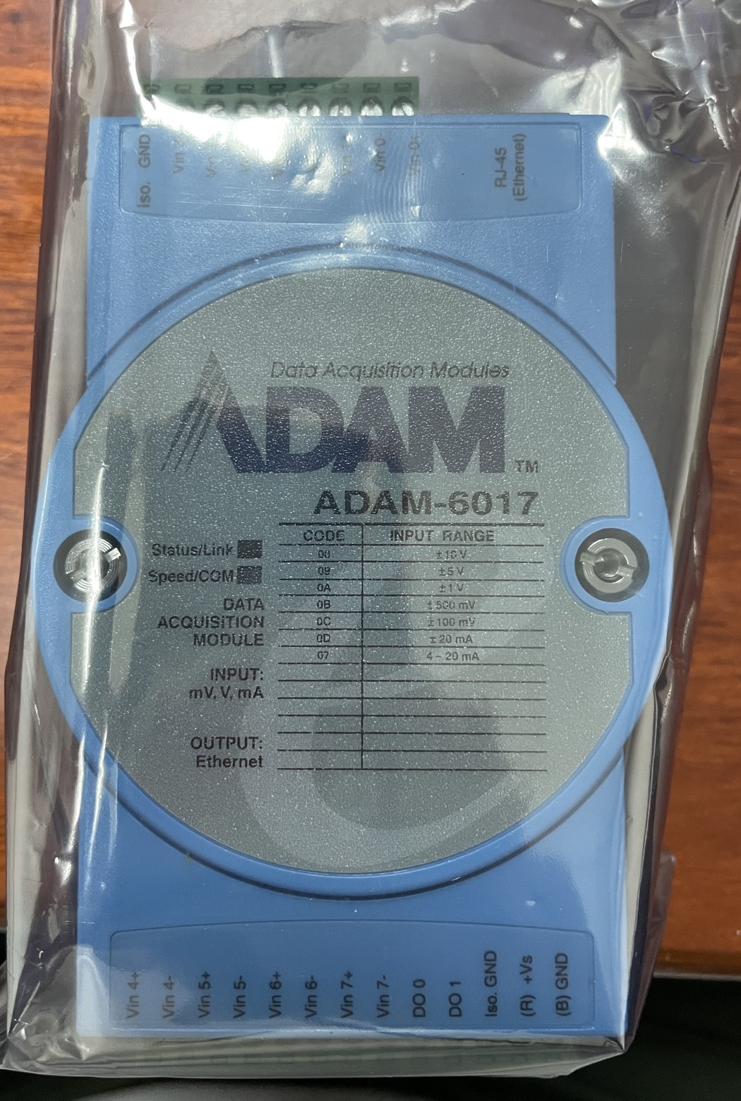 研華科技Advantech ADAM-6017 8AI/2DO IoT Modbus 乙太網遠端I/O類比輸入(有拆封) | 蝦皮購物