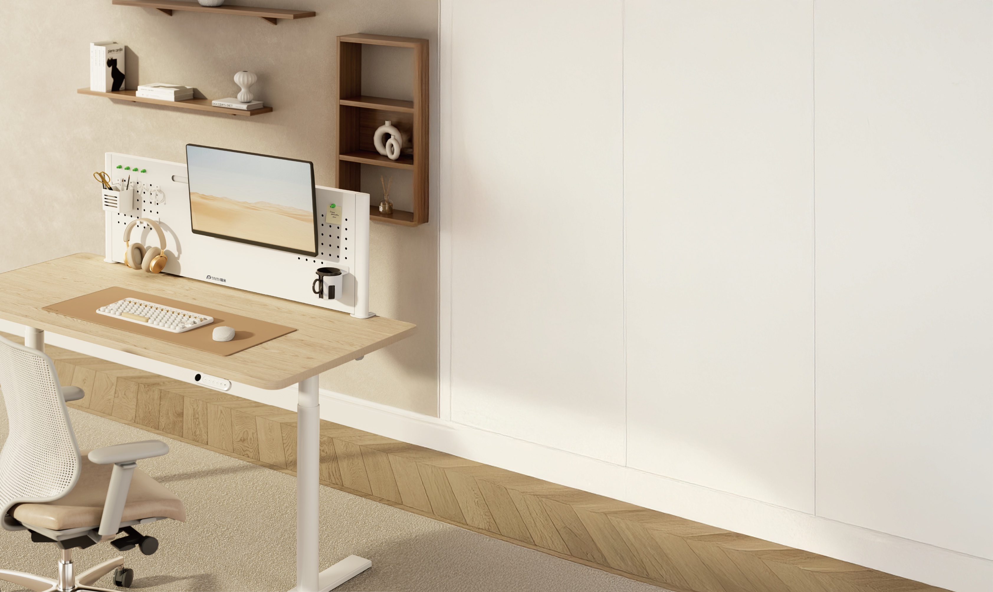 【瑞米 Raymii】 LSA-110 夾桌式螢幕支架洞洞板屏風 洞洞板 居家 辦公 桌面收納 | 蝦皮購物