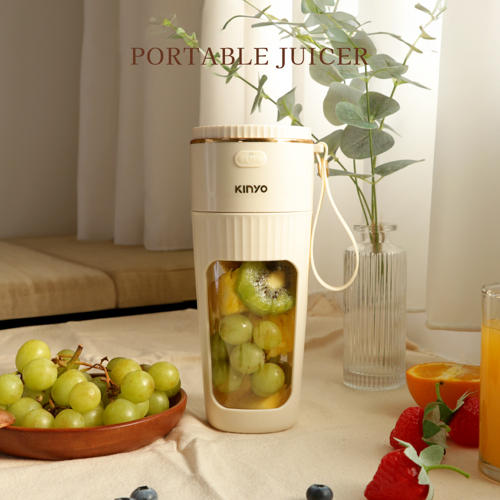【KINYO 耐嘉】無線隨行杯果汁機 JRU-730 充電 無線 340ml大容量 自動清洗 果汁機 隨行杯 果汁 奶昔 | 蝦皮購物