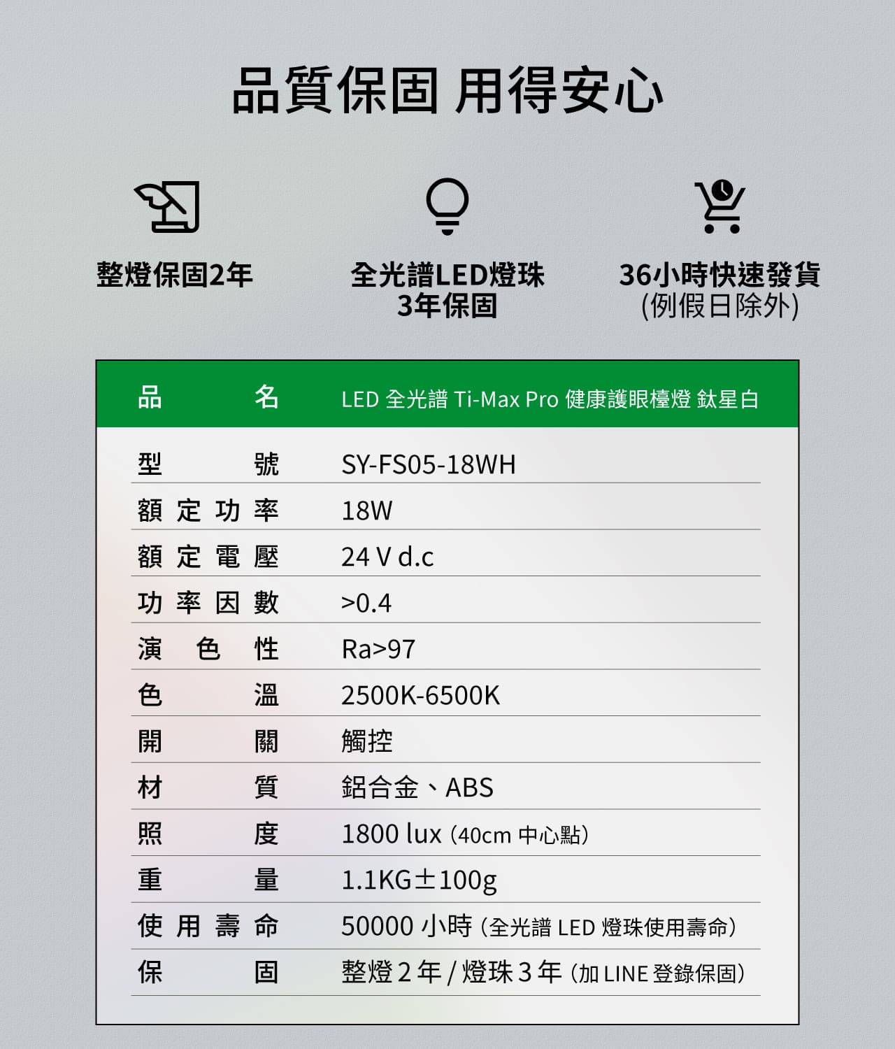 【喜光全光譜】80CM旗艦款 TIMAX PRO 鈦星白桌夾款 LED專業健康護眼檯燈∣學習閱讀工作螢幕∣台灣現貨 | 蝦皮購物