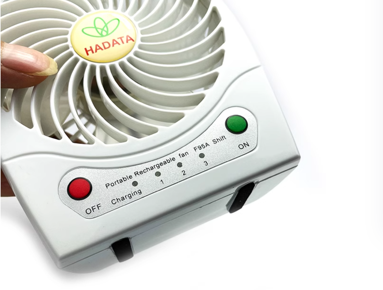 HaDaTa華德通F95A小風扇三檔速度電池充電USB便携式辦公桌夏天宿舍 | 蝦皮購物