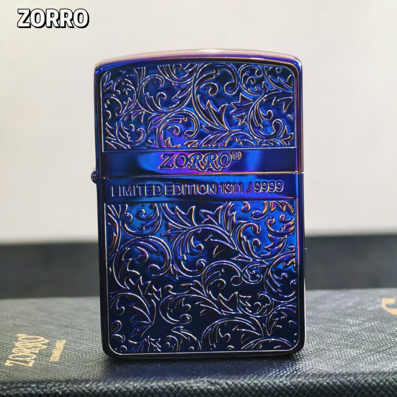 【紳士—♥精品♥】新款ZORRO佐羅Z910熏藍經典唐草 煤油打火機 送男友送長輩 | 蝦皮購物