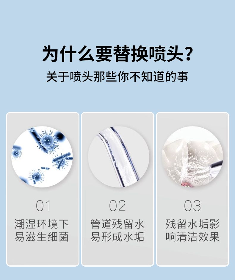 【德國Degaba】衝牙器噴嘴套餐 洗牙器 水牙綫噴頭 清潔齒縫 便携 IPX7級防水 呵護口腔健康 | 蝦皮購物