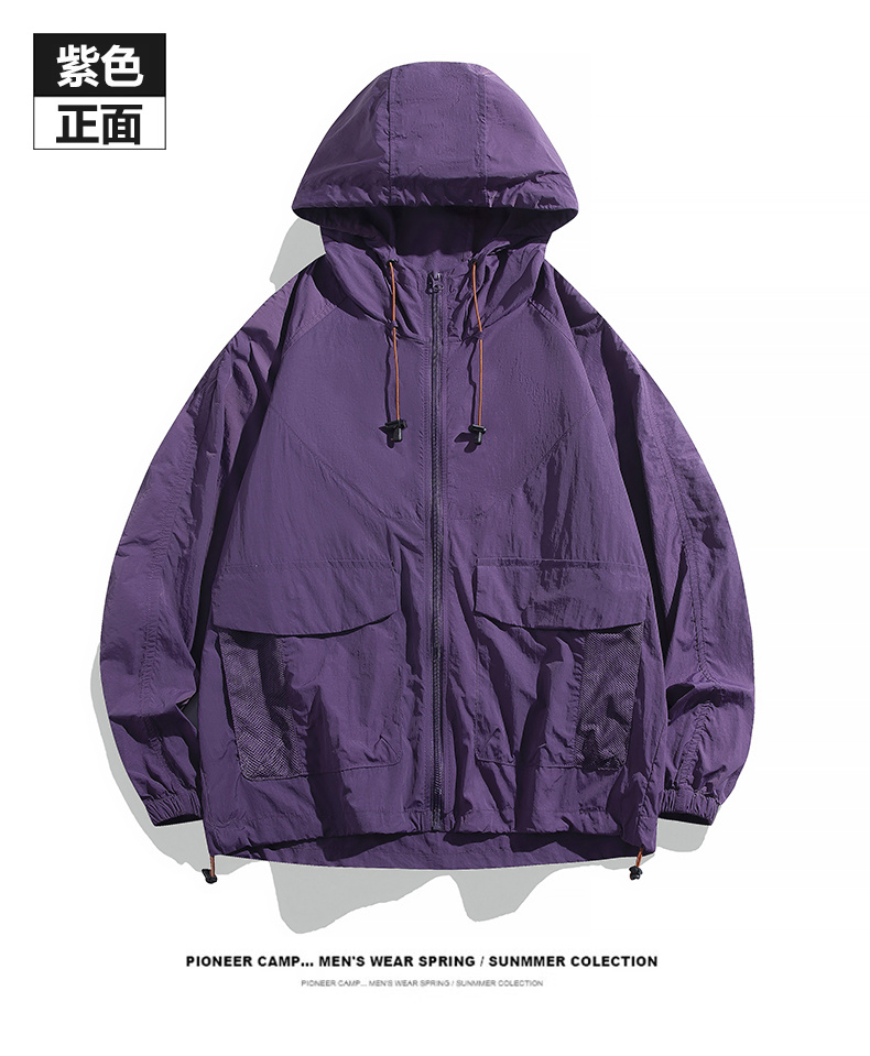 【台灣現貨】情侶多口袋工裝防曬衣 尼龍冰絲涼感外套男 涼感外套女 UPF50+ 透氣外套 抗UV外套 冰絲防曬外套 | 蝦皮購物