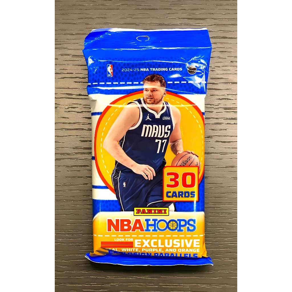 【卡世界】2024-25 NBA Hoops Basketball Cello Fat Pack 球員卡 (1包) | 蝦皮購物