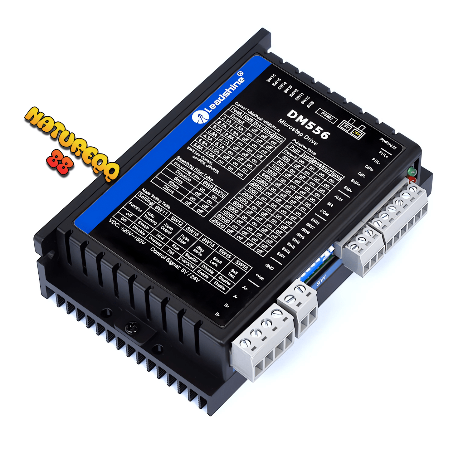 雷賽 57步進馬達 57CM13 兩相4線 NEMA23 含驅動器 DM556升級款 | 蝦皮購物