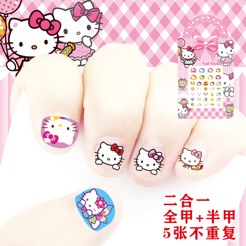 ⭐lisastar 台灣現貨 S123三麗鷗卡通兒童美甲貼 5張一套 庫洛米指甲貼 公主指甲貼 美樂蒂指甲貼 大耳狗指甲 | 蝦皮購物