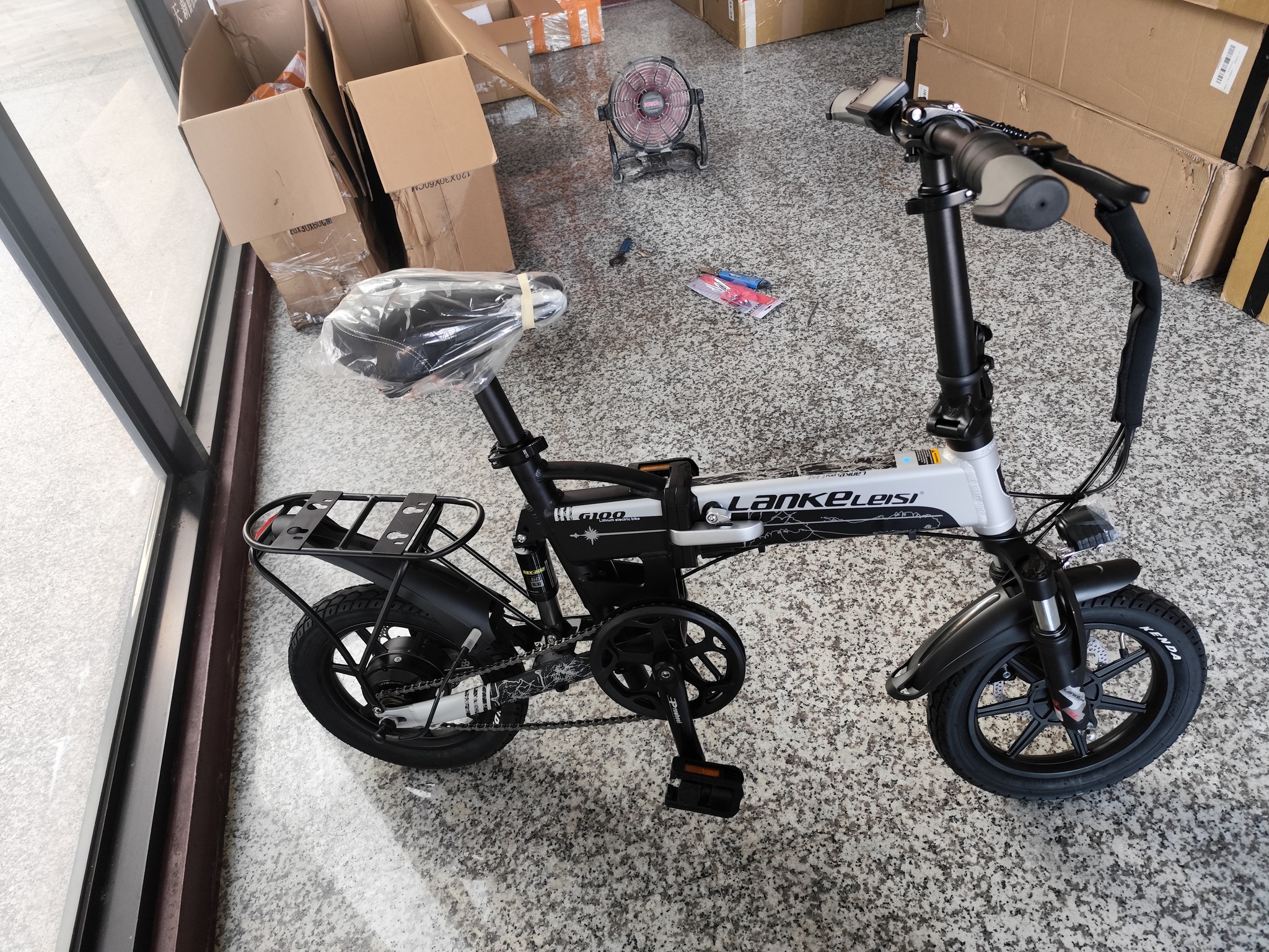 【現貨】LANKELEISI 藍克雷斯G100 摺疊電動自行車 電動輔助腳踏車 | 蝦皮購物
