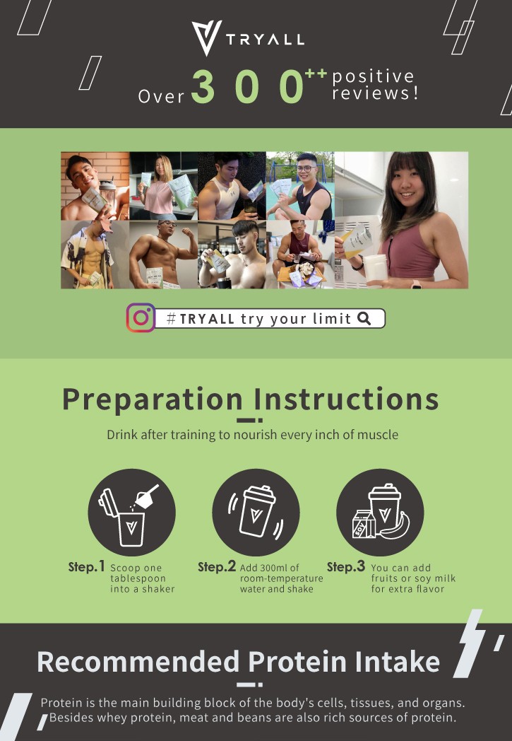 Tryall｜Plant-Based Protein Isolate (1kg)_(Soy/ Pea) | 蝦皮購物