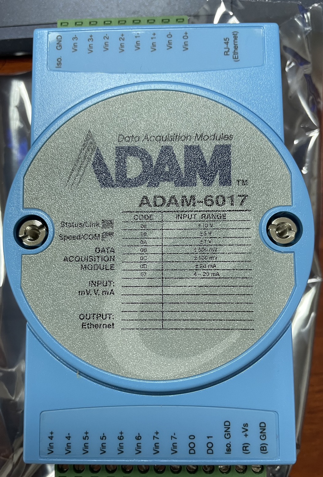 研華科技Advantech ADAM-6017 8AI/2DO IoT Modbus 乙太網遠端I/O類比輸入(有拆封) | 蝦皮購物