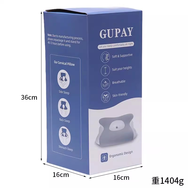 86號店~預購歐美GUPAY 蝶形深度助眠 精密貼合頸部減緩項頸部酸痛慢回彈曲面支撐 成人頸椎枕記憶棉枕枕頭 乳膠枕護頸 | 蝦皮購物