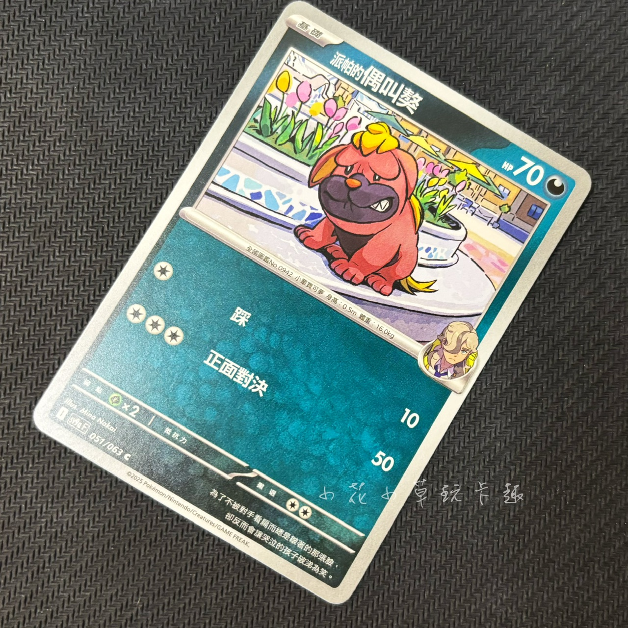 *小花小草* 派帕的偶叫獒 中文版 普卡 sv9a PTCG 寶可夢 051/063 熱風競技場 | 蝦皮購物