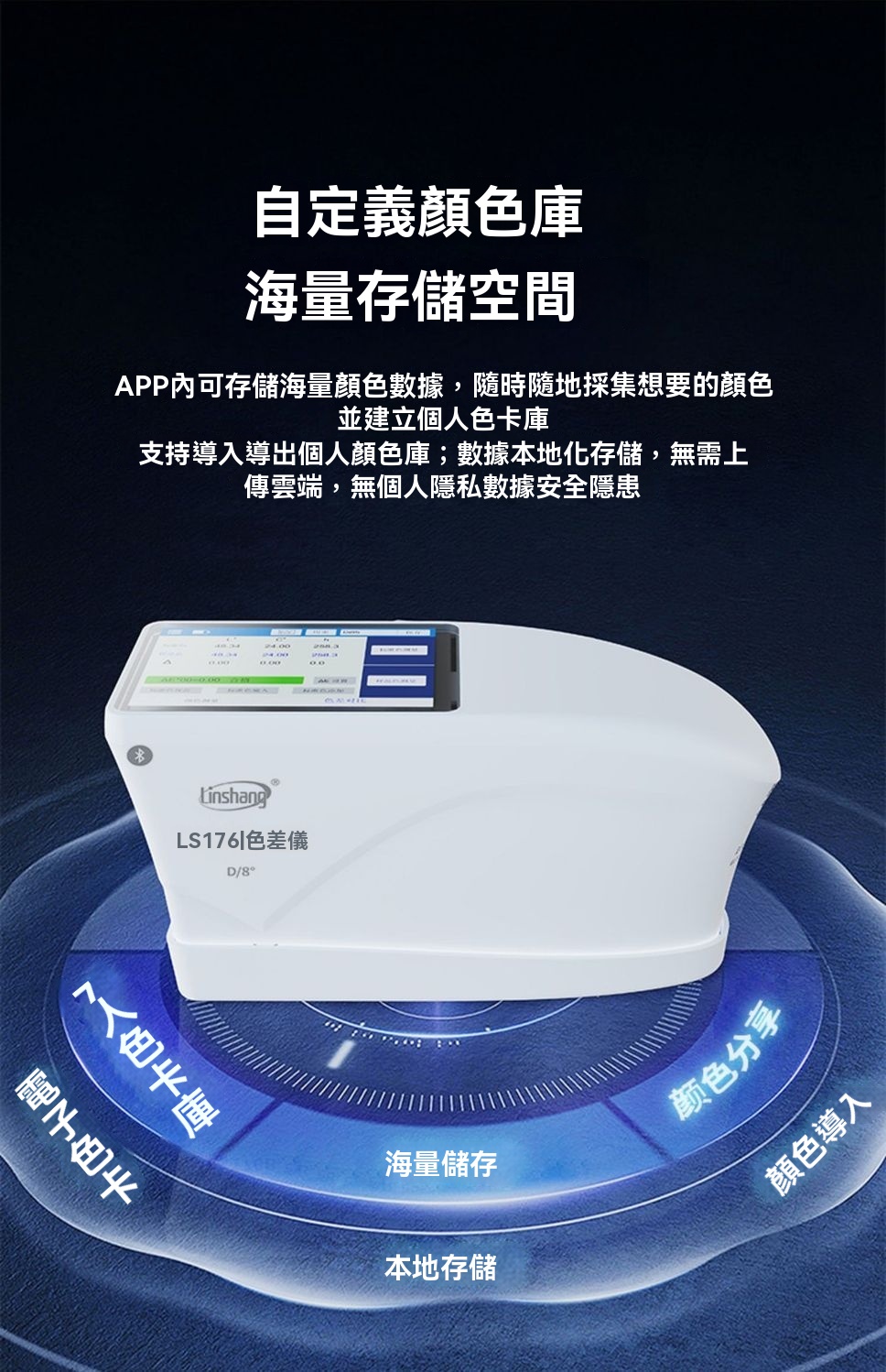 含稅林上LS176高精度【分光測色儀】油漆油墨塑膠色差儀 印刷顏色對比儀器 | 蝦皮購物