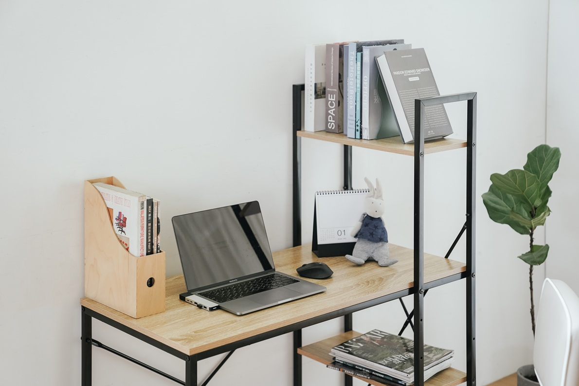 RICHOME 福利品 DE-260 鋼鐵人書架工作桌 辦公桌 電腦桌 工作桌 主管桌 職員桌 書桌 書架型 收納 | 蝦皮購物