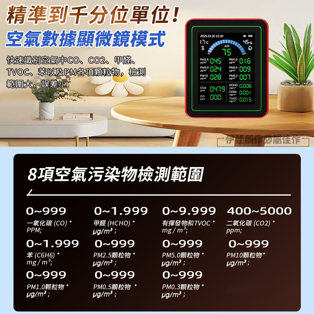 【台灣現貨🔥】十八合一 空氣檢測儀 空氣品質檢測 臥室 甲醛 溫度 濕度檢測儀 空氣 檢測儀 空氣檢測【AH-596D】 | 蝦皮購物