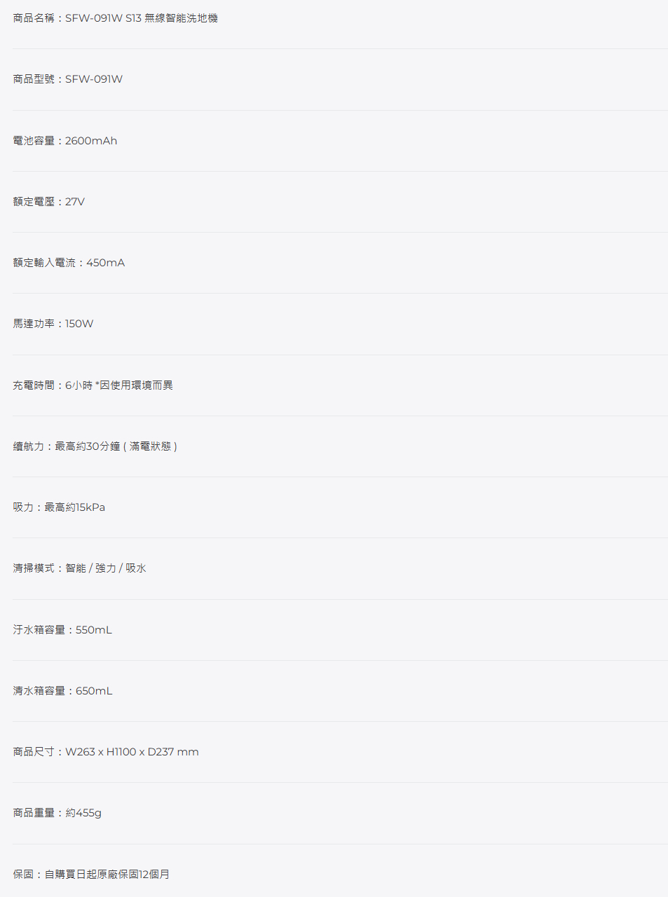 sOlac S13 無線智能洗地機 SFW-091W 公司貨 保固一年 | 蝦皮購物
