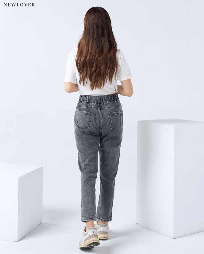 NEWLOVER牛仔時尚 80kg也可以穿 舒適灰黑男友褲 男友褲 彈性男友褲 灰黑男友褲 哈倫褲 【161-6906】 | 蝦皮購物