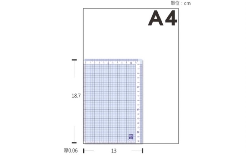 A4/13k B5/18k B6/32 A5/25 A6/50k 透明方格墊板/桌墊/繪圖工具 | 蝦皮購物