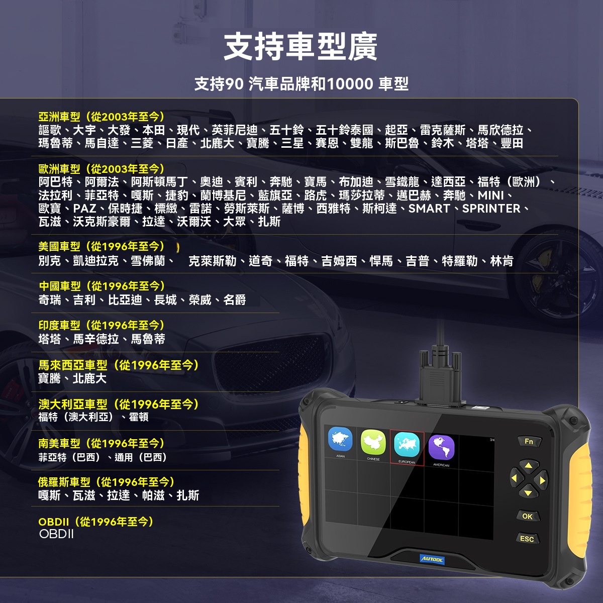 【含稅免運】AUTOOL CS603汽車檢測儀@氣囊ABS保養EPB復位電子探針轉換器 | 蝦皮購物