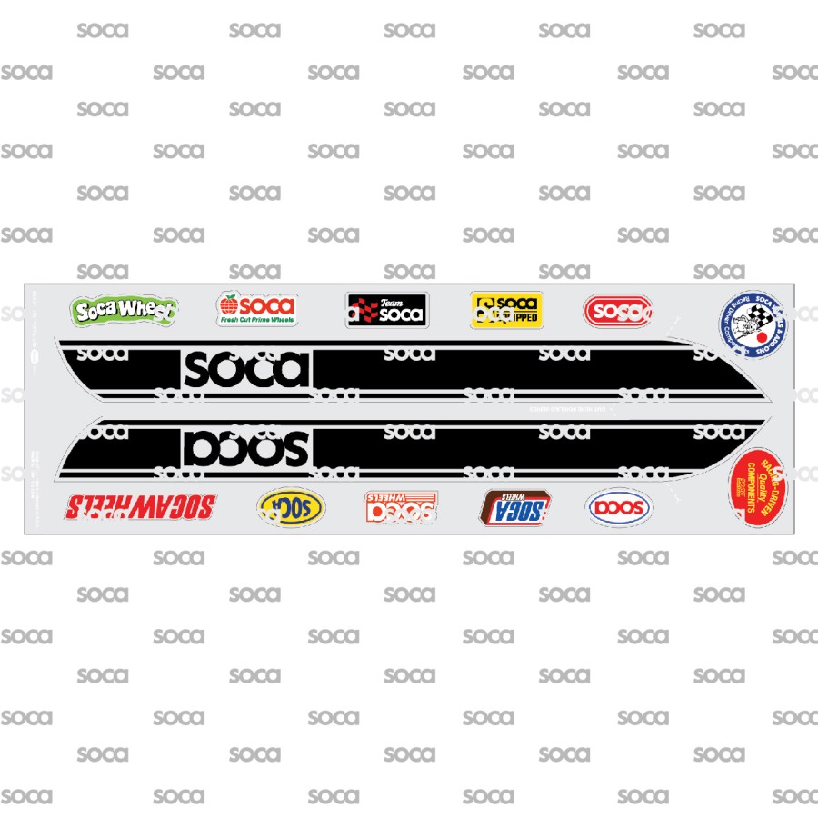 【SOCA】Decal D-AR Black VESPA 車身貼紙組 | 蝦皮購物
