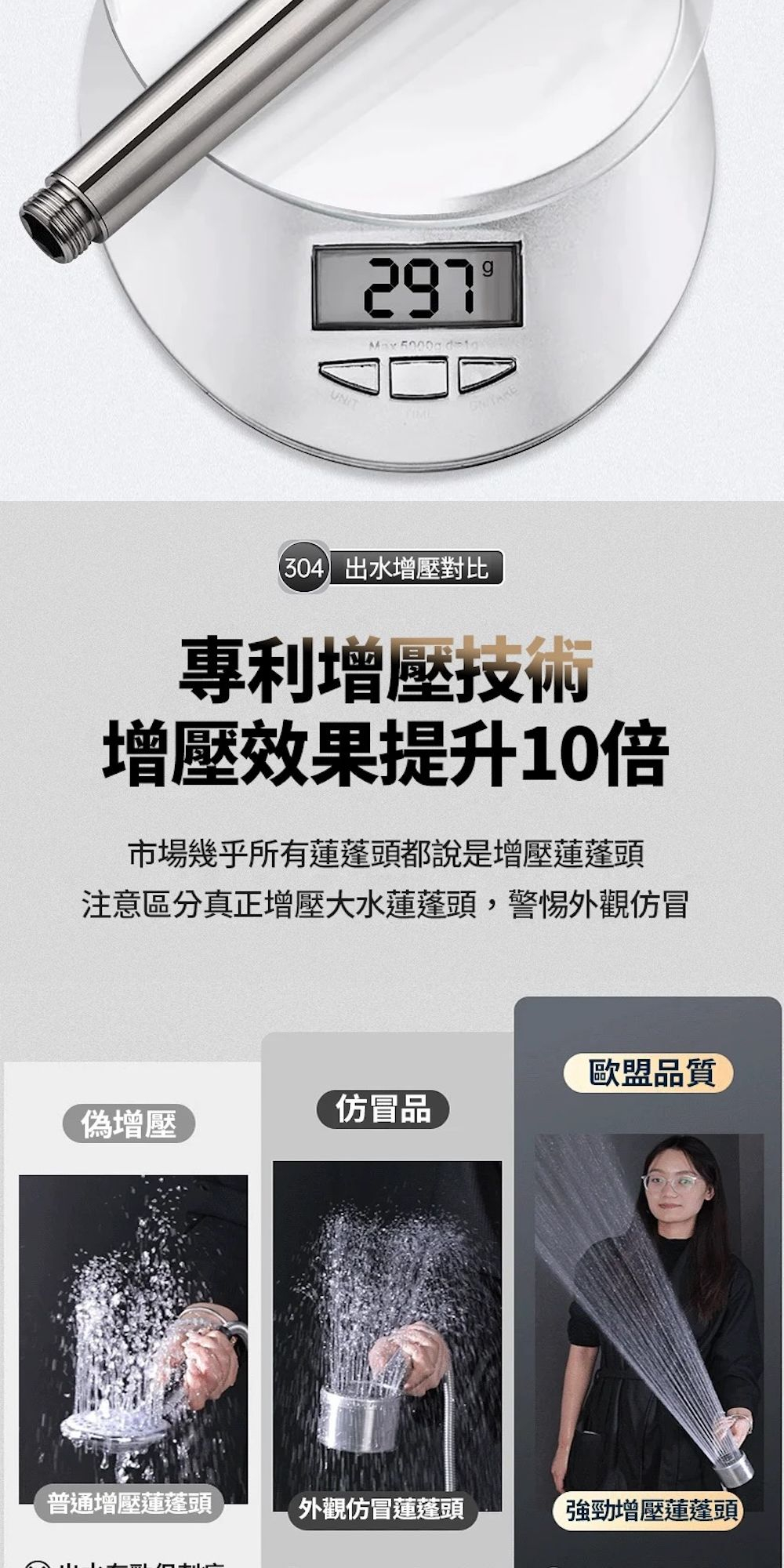 【原廠現貨免運】【RICHMORE】RIMO 304不鏽鋼增壓蓮蓬頭-水武士(RI-0518)贈替換式濾芯乙入 | 蝦皮購物