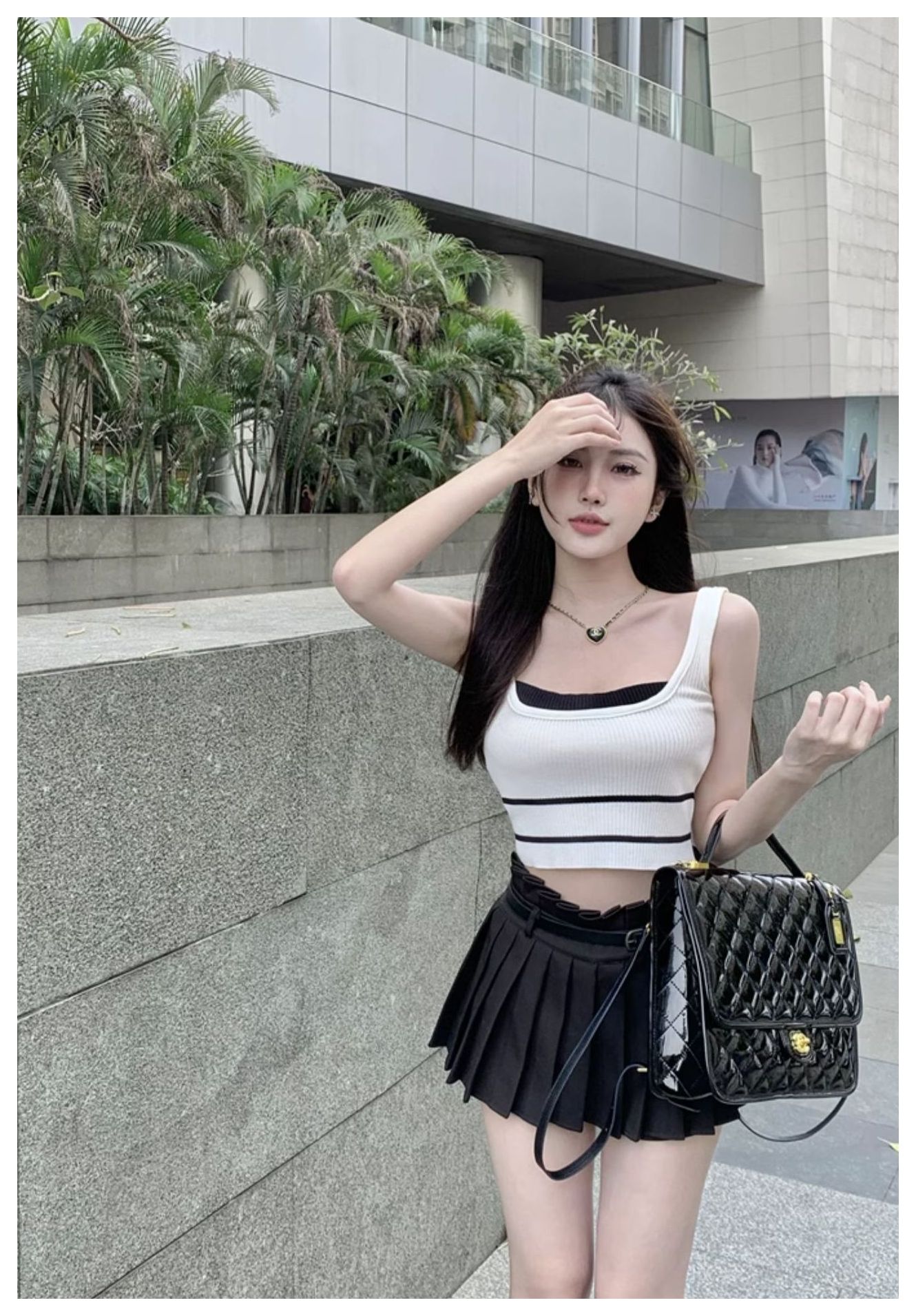 【PAPI】假兩件針織背心 春夏新款韓系INS性感貼身露肩上衣 短版上衣 吊帶背心 內搭背心 女裝批發價【09002】 | 蝦皮購物