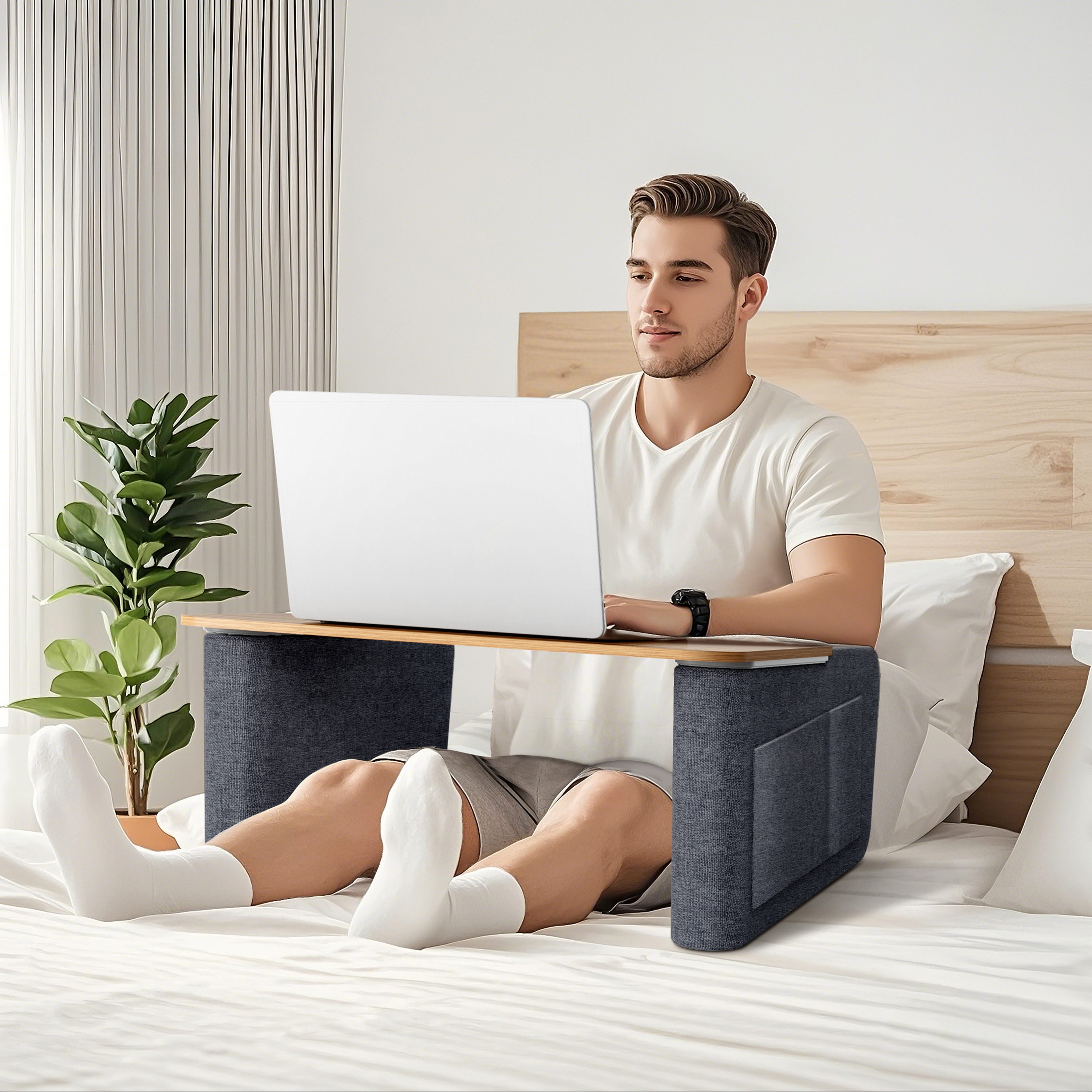 【瑞米 Raymii】NDA-16 膝上閱讀枕架 沙發用電腦桌 閱讀架 書桌 膝上桌 | 蝦皮購物