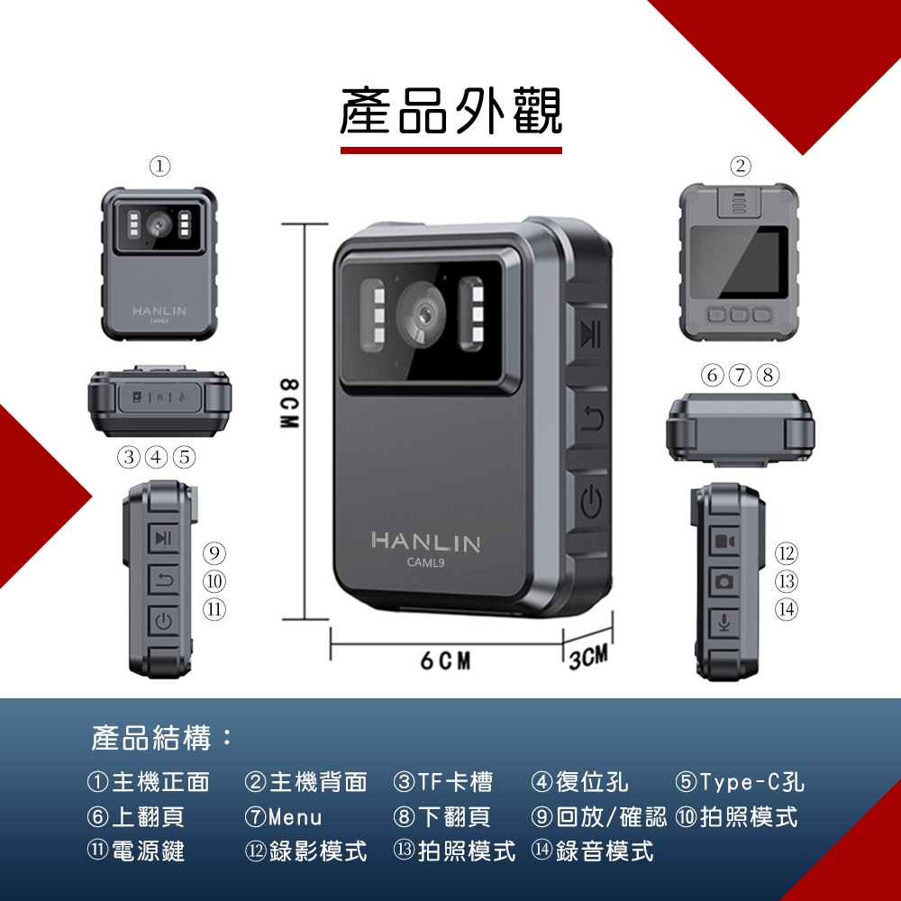 台灣漢麟正廠貨 外送夥伴專用 外送記錄 機車行車紀錄器 HANLIN-CAML9 IP65 防雨 23年網拍老店-滷蛋媽 | 蝦皮購物