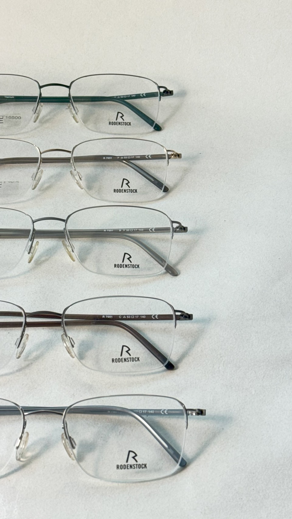 【RODENSTOCK 羅敦司得】代理商公司貨｜德國｜純鈦｜日本製｜長方框｜半框｜深咖棕｜附原廠盒｜R7051｜唯光眼鏡 | 蝦皮購物