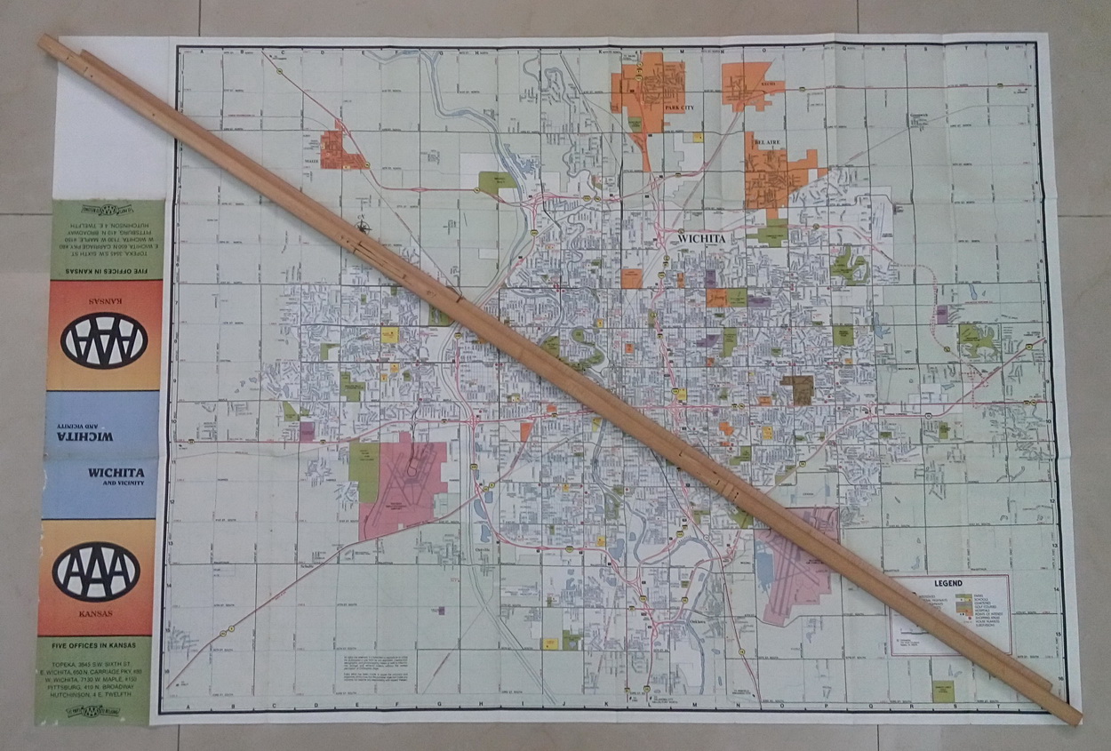 二手 AAA Map - Wichita and Vicinity 威奇塔 Kansas (1993) | 蝦皮購物