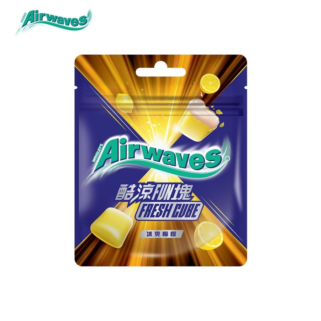 Airwaves 酷涼FUN塊口香糖 冰爽薄荷口味/冰爽檸檬口味 28.6g/夾鏈袋 #口香糖 | 蝦皮購物