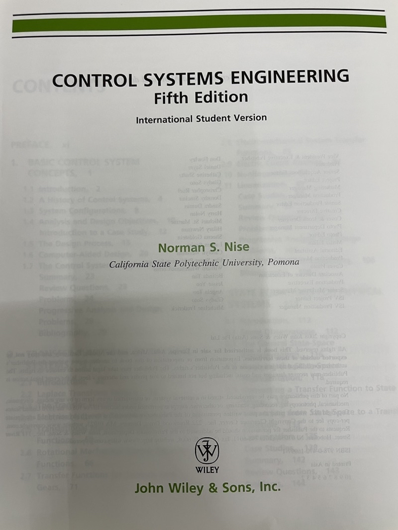 （二手） 自動控制 原文書Control Systems Engineering FIFTH EDITION控制系統工程 | 蝦皮購物