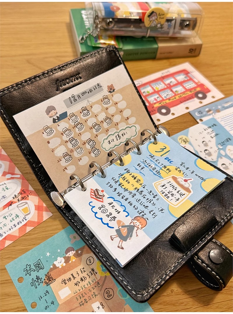 NANI 【分裝/整包】卓大王 【阿卓M5/A7內頁便簽】系列雙面印刷便簽素材紙打底紙可愛便簽 | 蝦皮購物