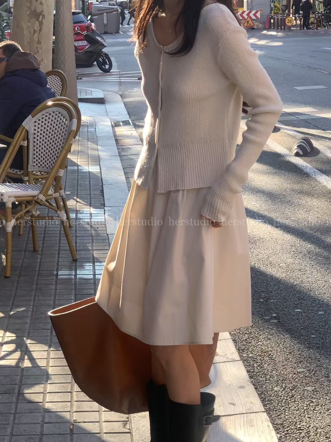 HERStudio韓國代購 正反兩穿棉質V領開衫(3col) | 蝦皮購物