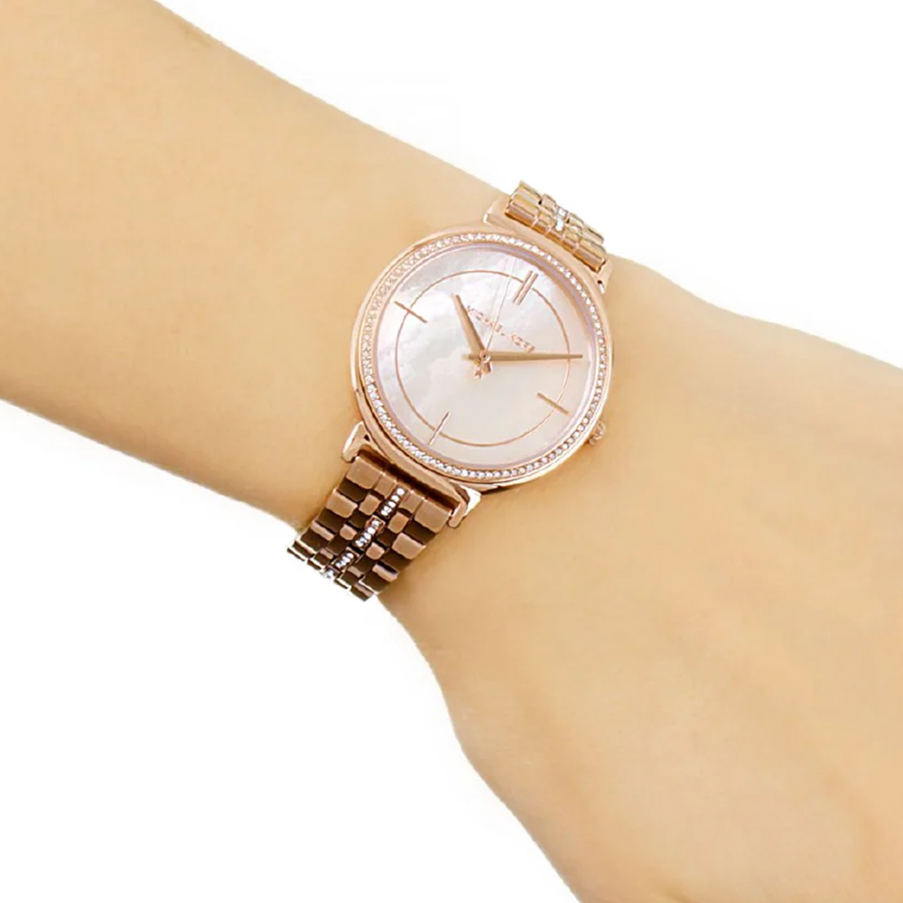 ⏰愛時⏰【Michael Kors】MK3643 晶鑽錶圈 珍珠母貝錶盤 鑲鑽 不鏽鋼 女款 石英錶 | 蝦皮購物