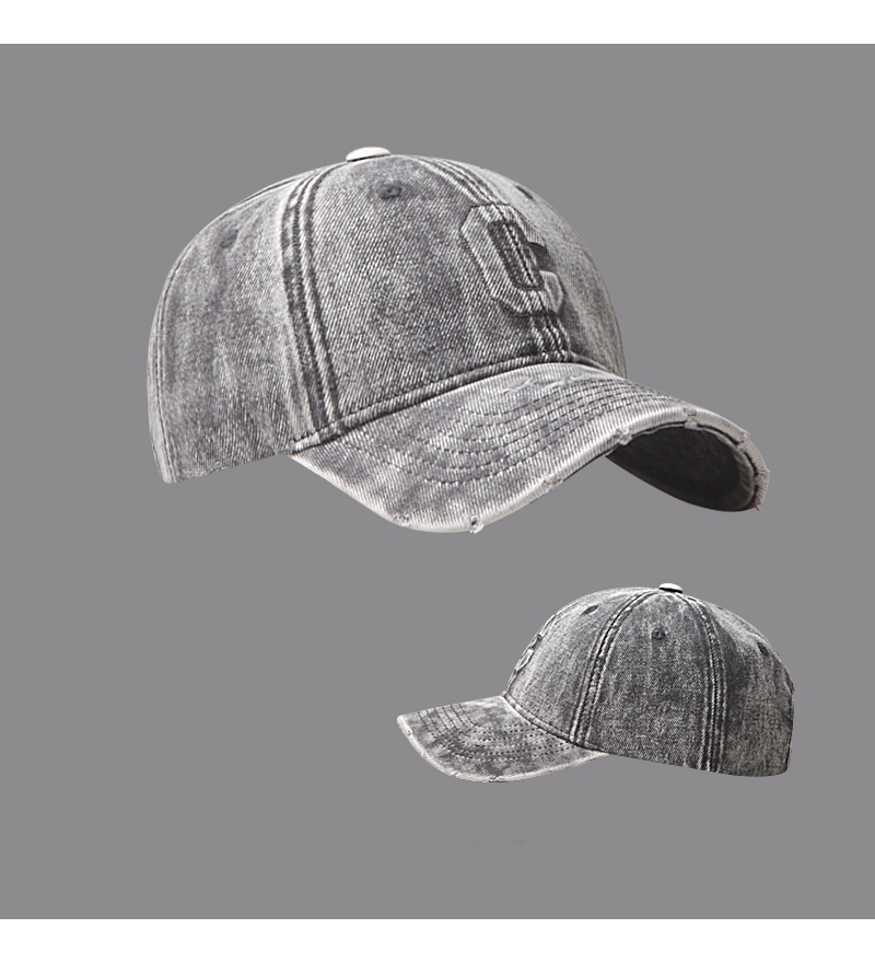 字母牛仔棒球帽【0525】PAPI女裝批發價春夏新款韓系INS休閒百搭復古水洗牛仔破洞遮陽帽 帽子 鴨舌帽 老帽 太陽帽 | 蝦皮購物