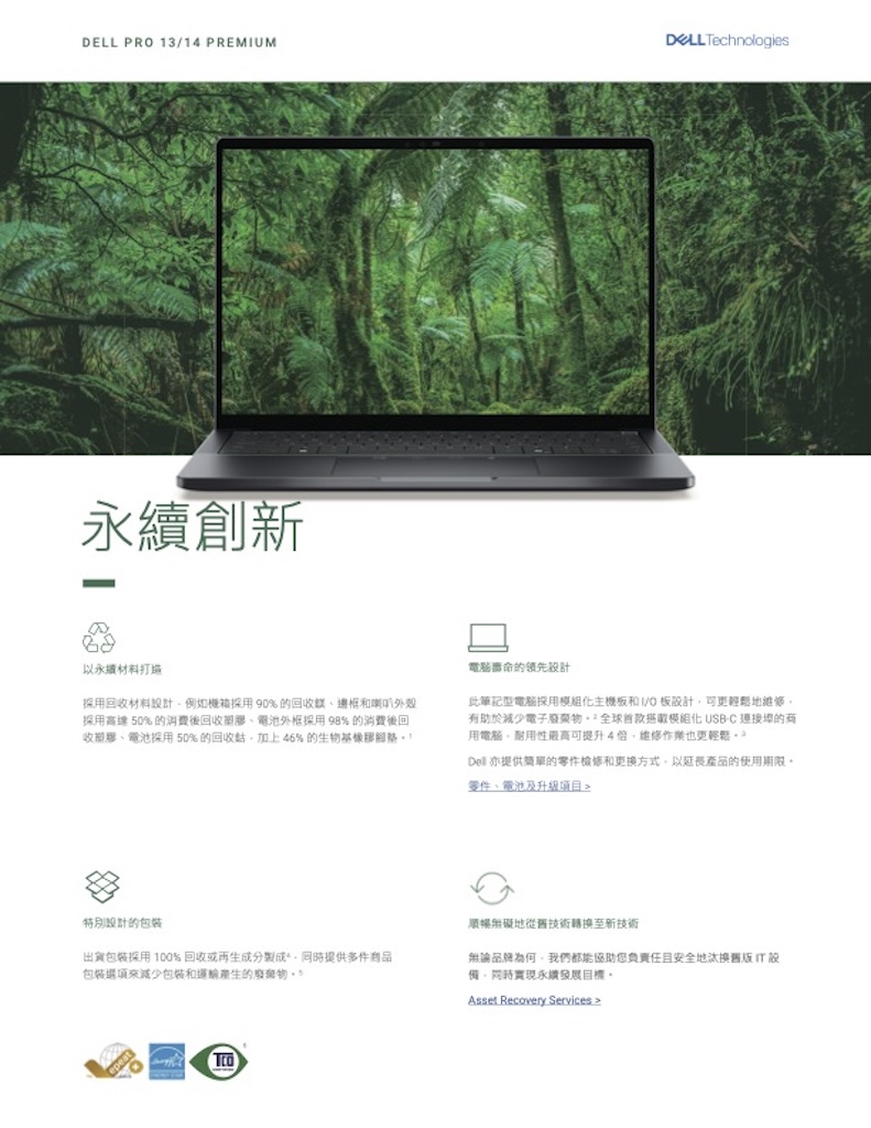 DELL戴爾 Pro 13 PA13250-U532G1TB 輕薄商務 原廠三年保固 13吋 Win11專業版 | 蝦皮購物