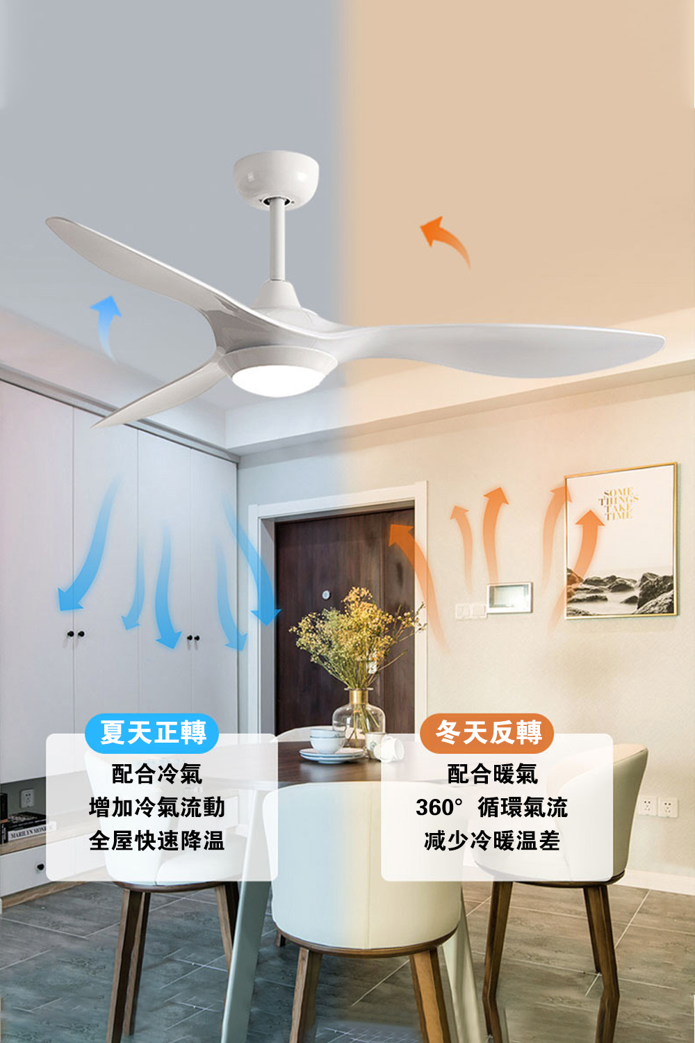 【LADUTA 拉布塔】52吋風扇 風扇燈 DC吊扇 遙控吊扇燈 電風扇 循環扇 吸頂燈 風扇（6） | 蝦皮購物