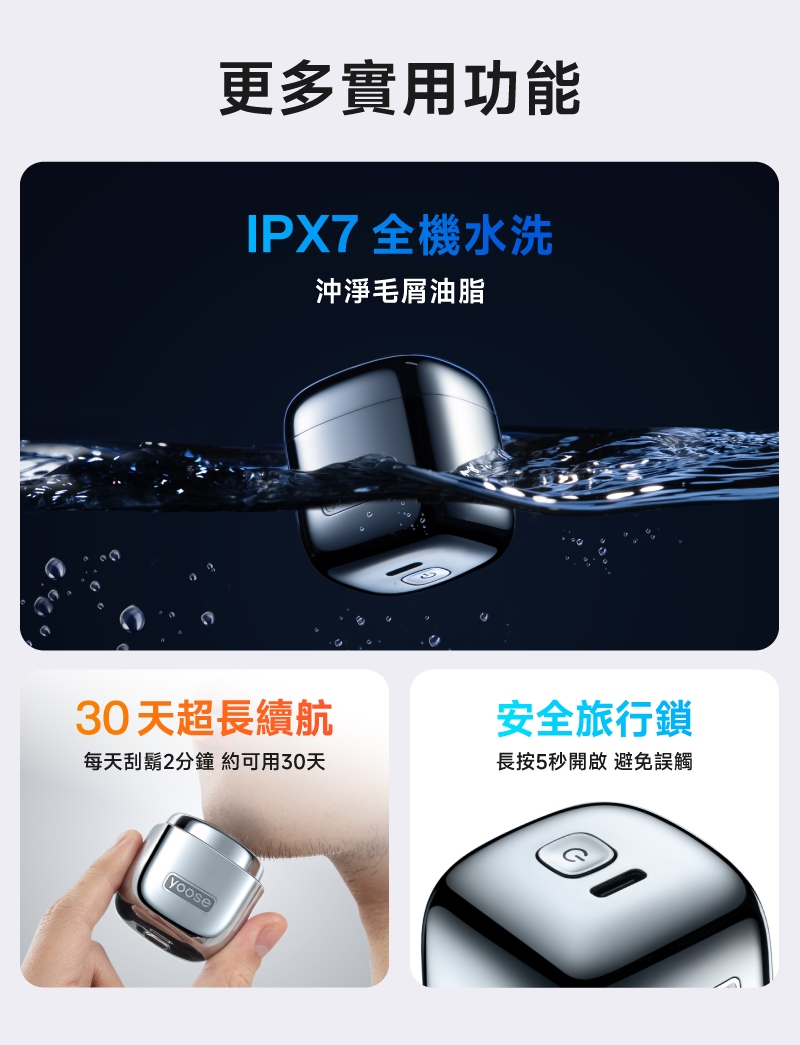 yoose｜MINI CUBE 二合一修容套組 刮鬍刀 男友禮物 新年禮物 父親節禮物 多功能 過年禮盒 剃鬚刀 | 蝦皮購物