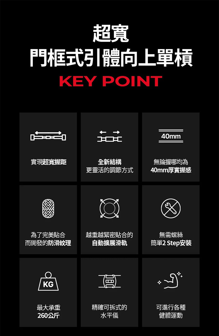 atflee Trahere 超寬門框式引體向上單槓｜室內單槓｜門框單槓｜引體向上架 | 蝦皮購物