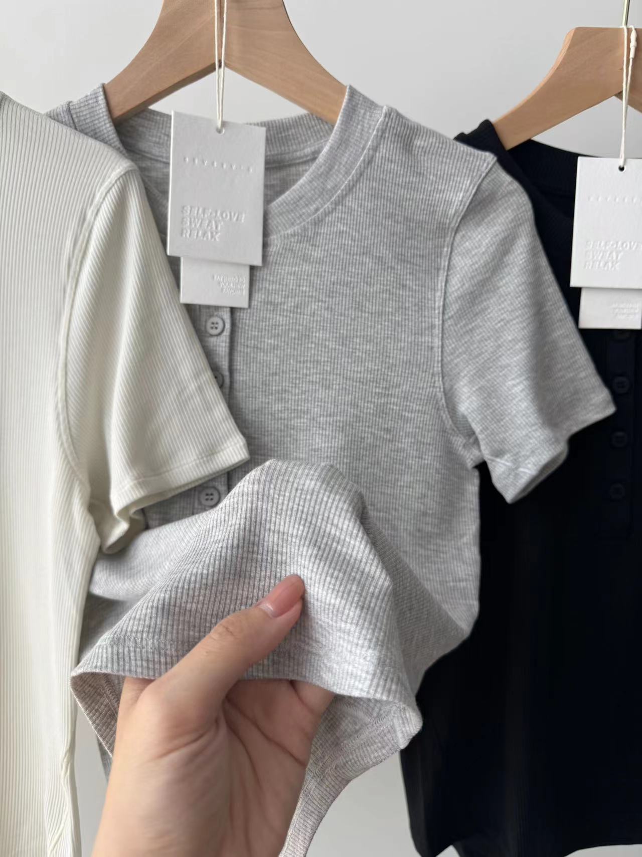 【SEYSEY‘s】台灣現貨 天絲莫代爾系列 螺紋短袖 瑜珈上衣 運動短袖 運動上衣 短袖t t恤 短袖 運動上衣 | 蝦皮購物