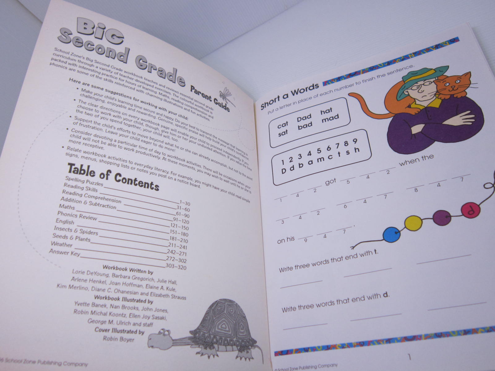 「二手書」School Zone Big Second Grade 英文練習本 Ages 7-8 workbook | 蝦皮購物