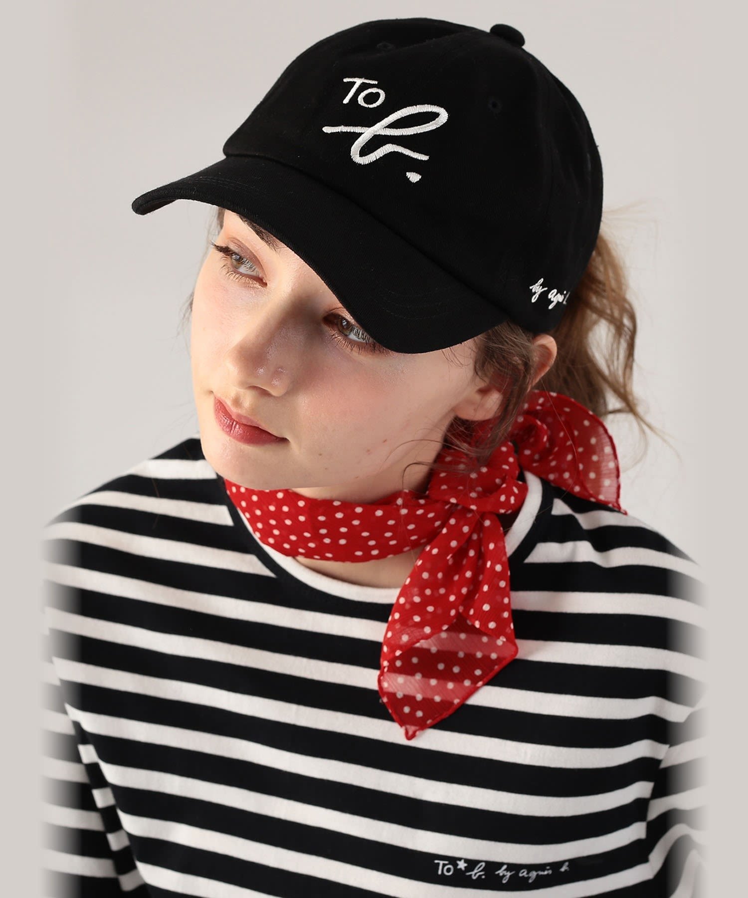 DoReFe | 日本限定 不撞帽 甜美經典 Agnes b 粉紅 牛仔 黑色 刺繡 棒球帽 | 蝦皮購物