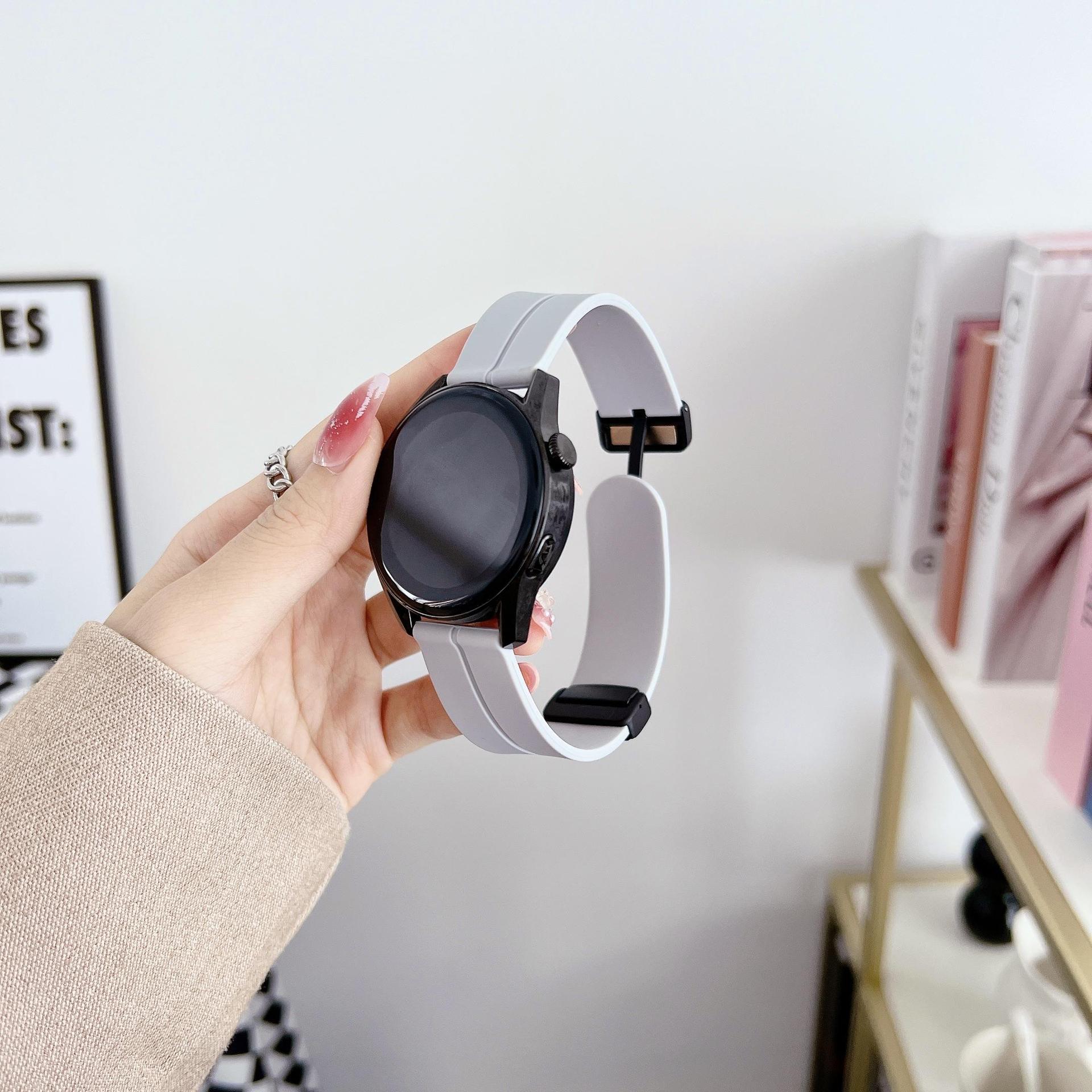 【22mm錶帶】矽膠可調磁吸錶帶 快拆式 適用Apollo、三星、華為、華米等【台灣現貨】 | 蝦皮購物