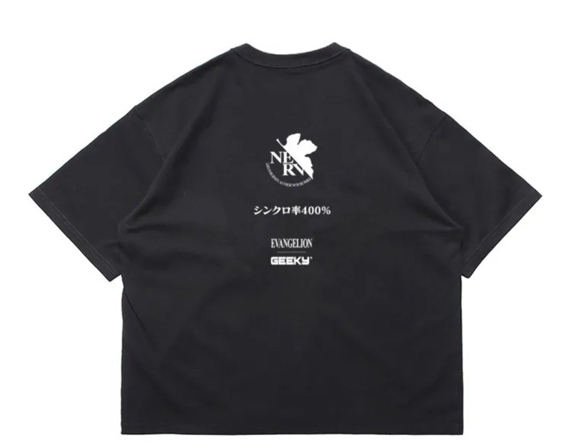 GEEKY x EVA暴走短T-黑 | 蝦皮購物