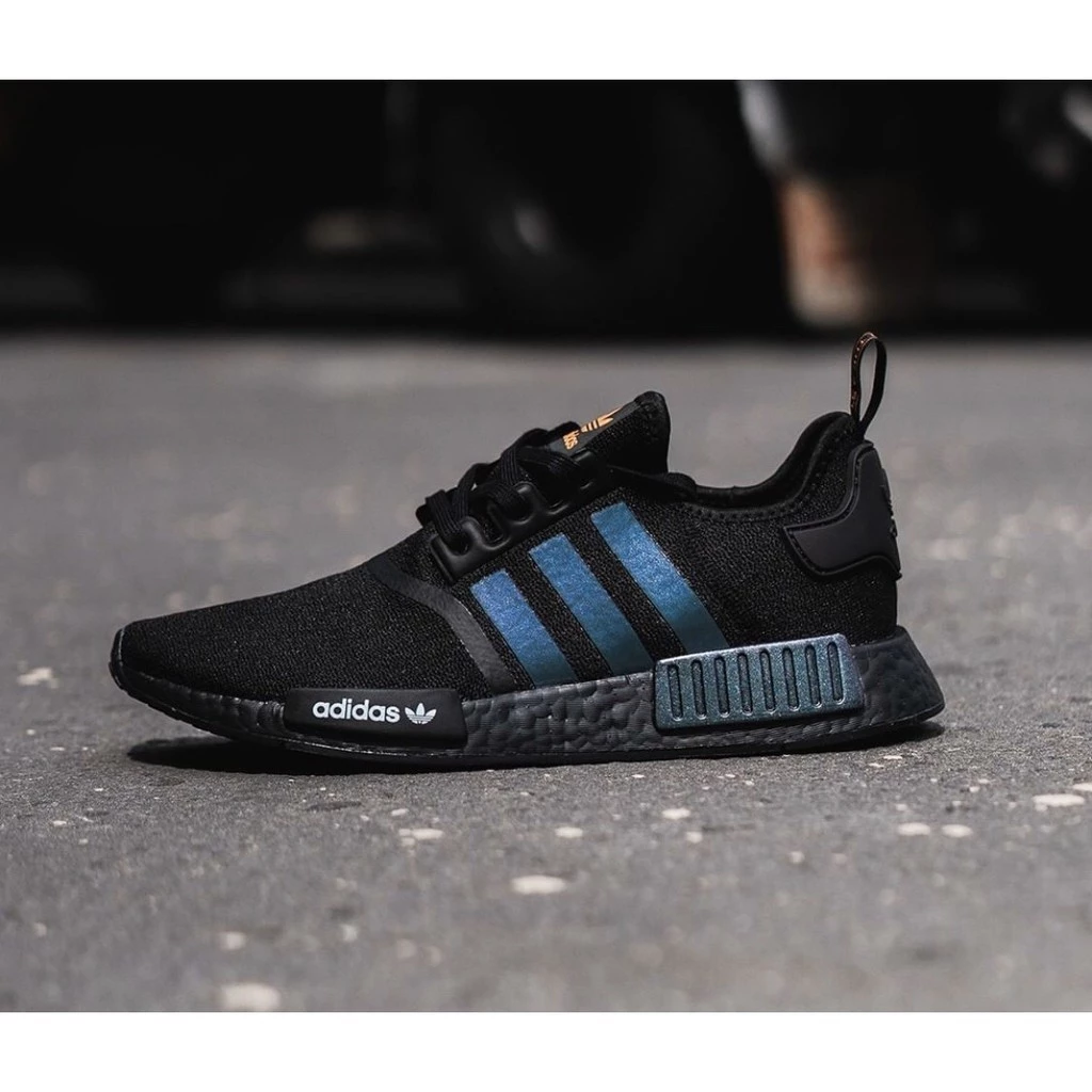 ADIDAS NMD R1 全黑 橘尾 反光 變色龍 FV8025 男女運動鞋 休閒鞋 跑步鞋 | 蝦皮購物