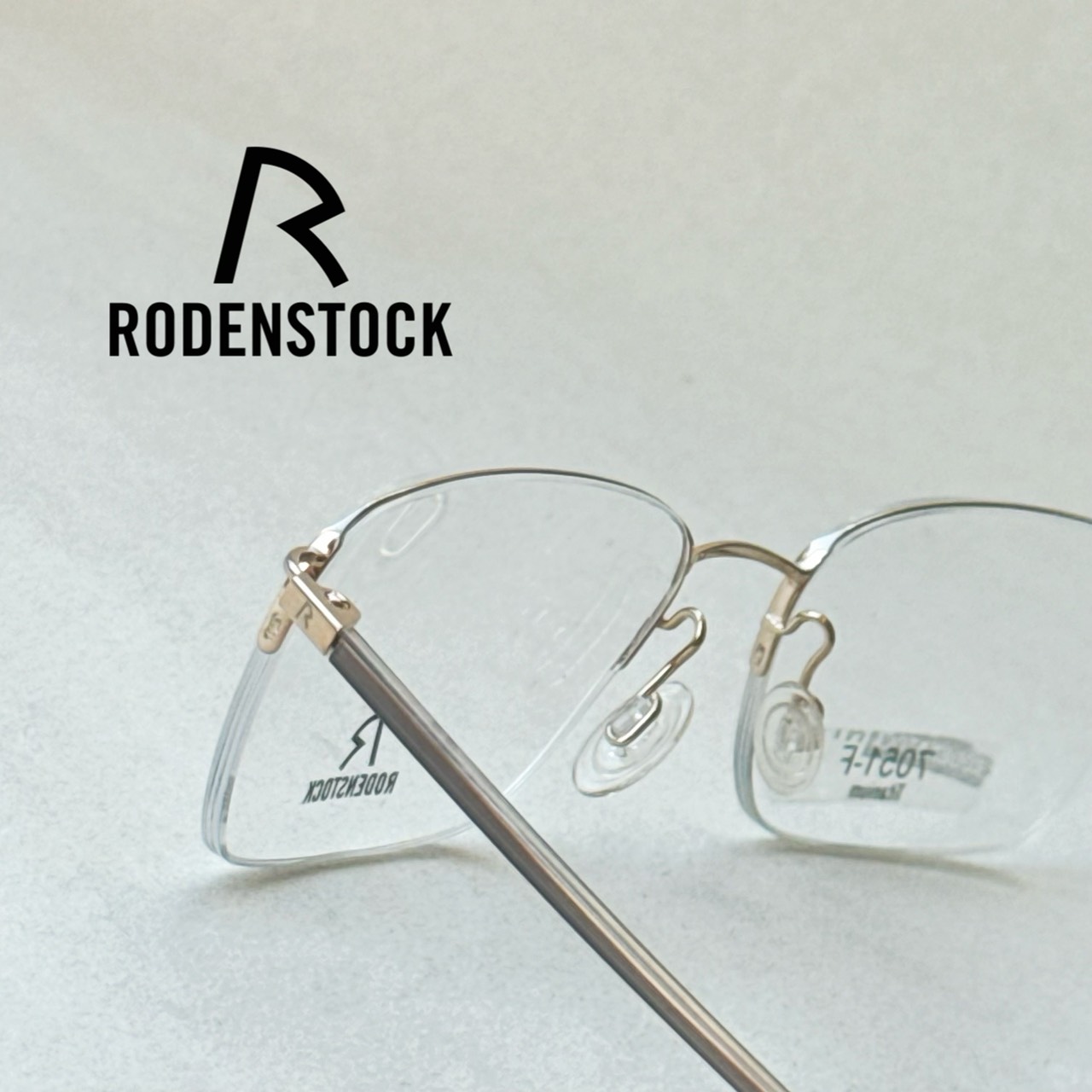 【RODENSTOCK 羅敦司得】代理商公司貨｜德國｜純鈦｜日本製｜長方框｜半框｜金棕｜附原廠盒｜R7051｜唯光眼鏡 | 蝦皮購物