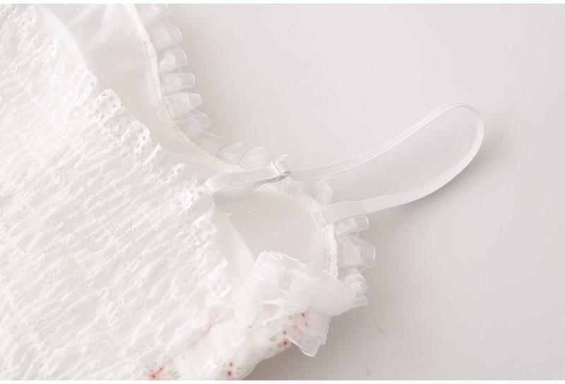 Muun Studio（現貨馬上出）春季兩件式 超熱賣溫柔法式木耳邊碎花小可愛+蕾絲外套 | 蝦皮購物