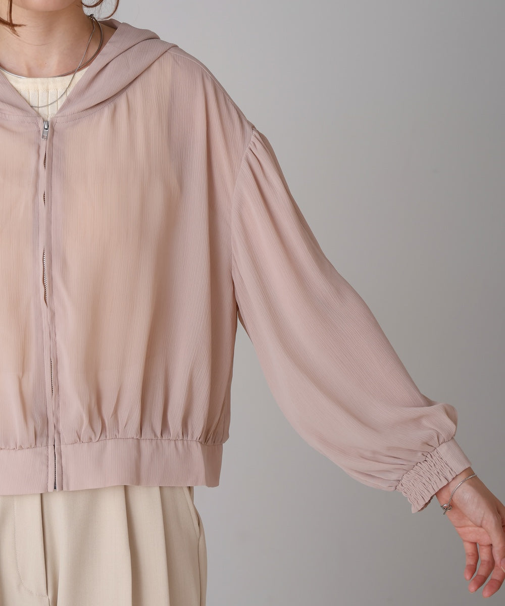 DoReFe | 現貨 日本代購 bab輕透感 短版外套 雪紡 連帽外套 冷氣房 防曬小外套 | 蝦皮購物